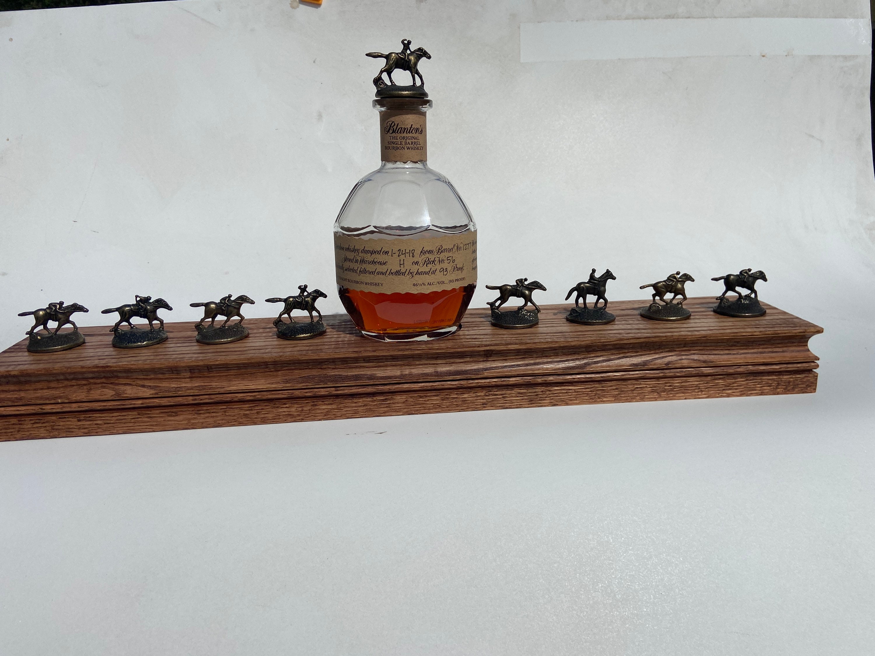 Blanton's Bourbon Cork Display Solid Oak Blantons | Etsy