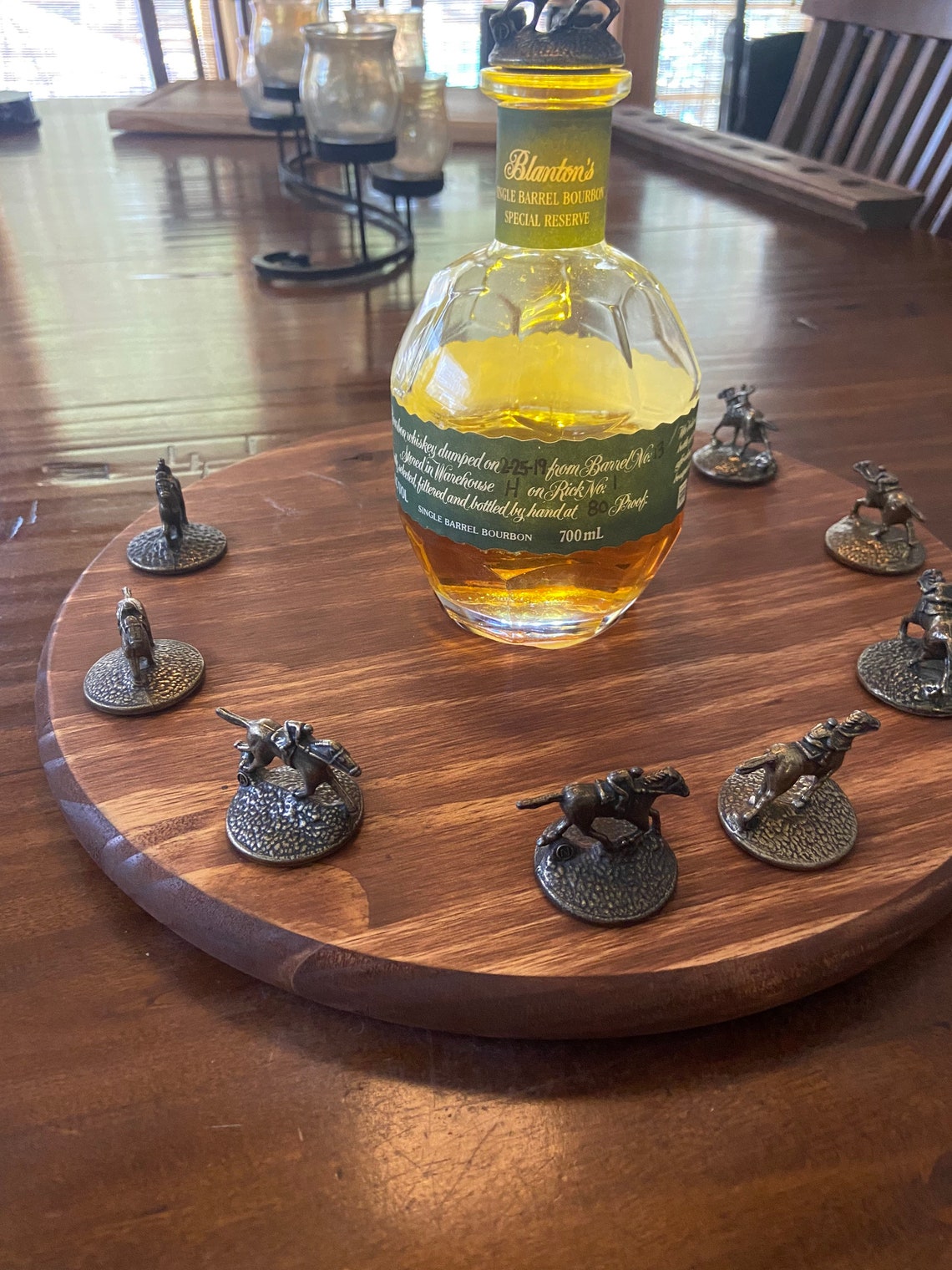 Blanton’s Bourbon Round Lighted Cork Display, Blantons, Whiskey - Etsy