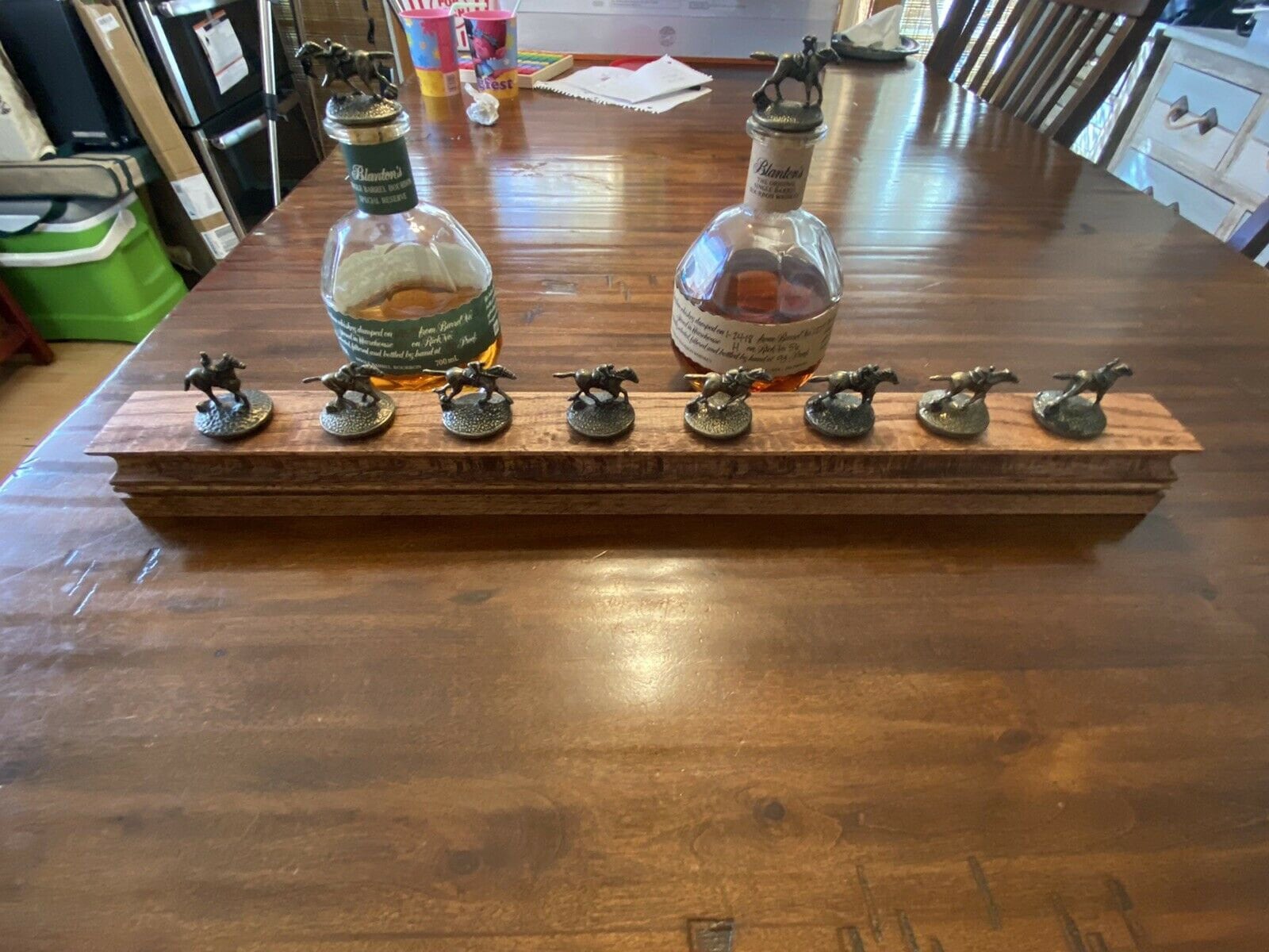 Blanton's Bourbon Cork Display Solid Oak Blantons | Etsy