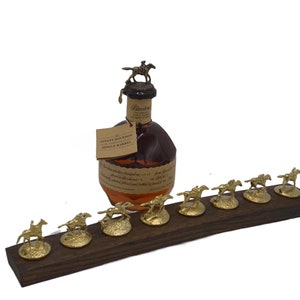 Personalized Blanton's Bourbon Cork Stopper Display Center Oak Barrel ...