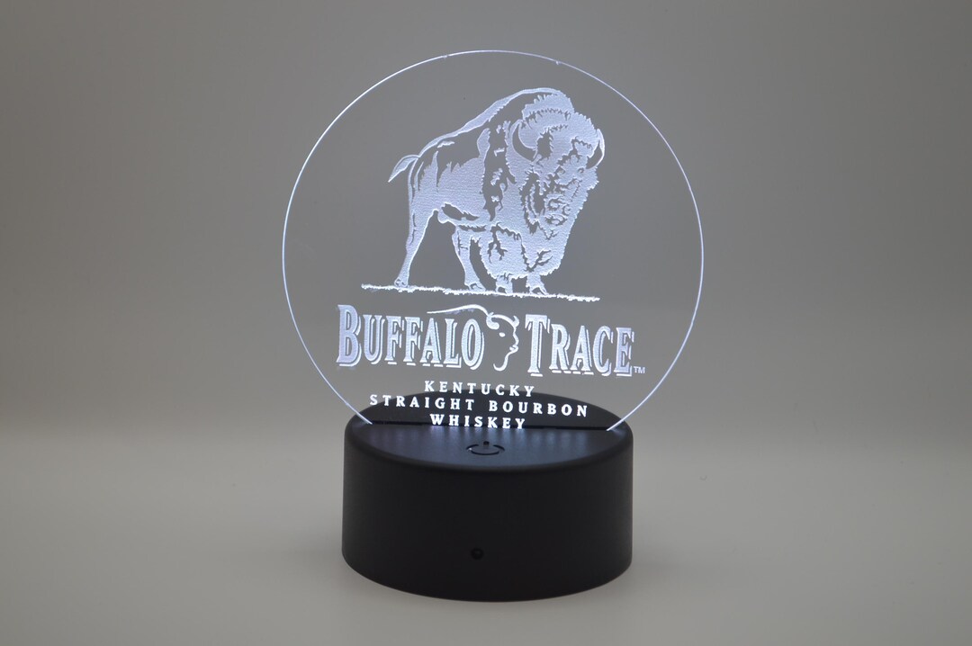 Buffalo Trace Bourbon Whiskey Bar LED Light Sign, USB or Battery ...