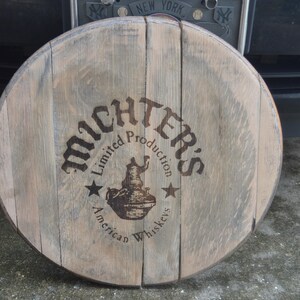 Michter's Bourbon Whiskey Barrel Head/lid - Etsy