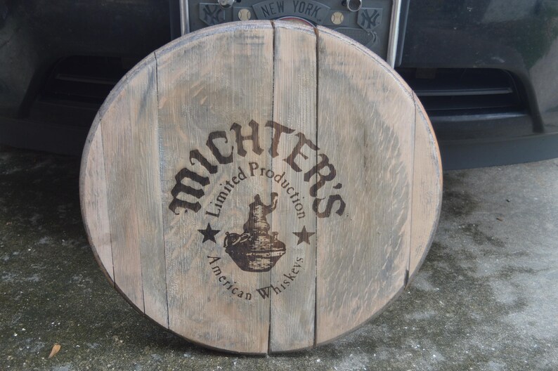 Michter's Bourbon Whiskey Barrel Head/lid - Etsy