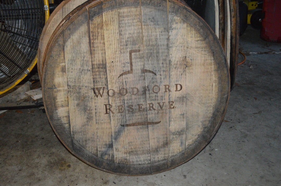 Woodford Reserve Bourbon Whiskey Barrel Lid/head - Etsy