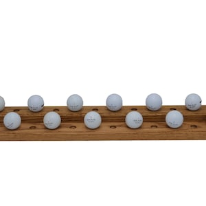 Golf Ball Display Rack Made From Solid American Oak, Choice of Size and ...