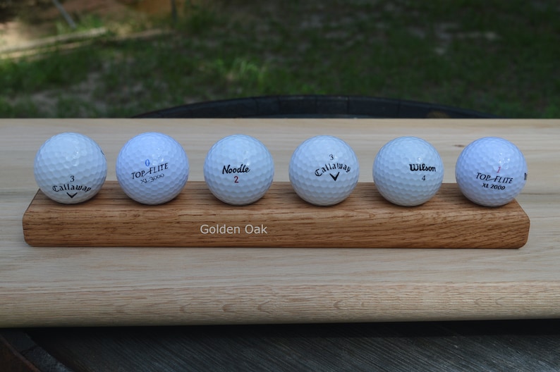 Personalized Laser Engraved Golf Ball Display Rack Floating Wall Mount ...