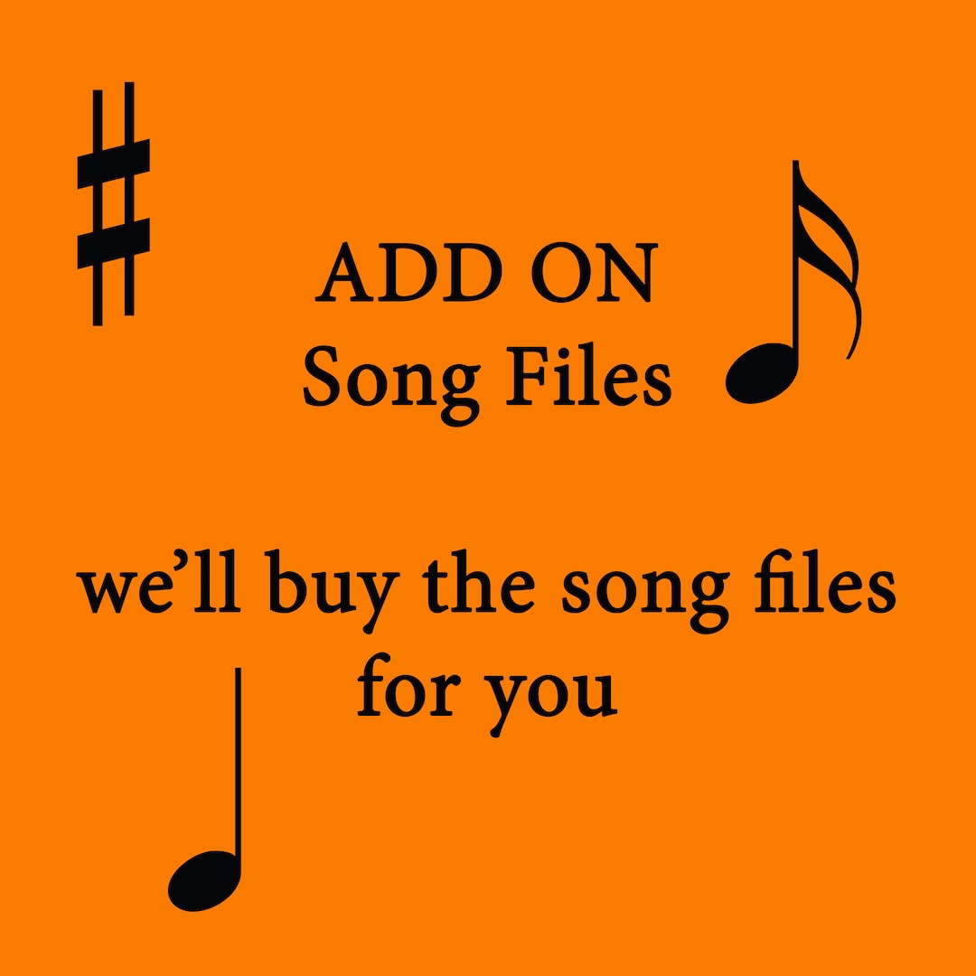 Add on Song Files - Please Read the Description! - Etsy