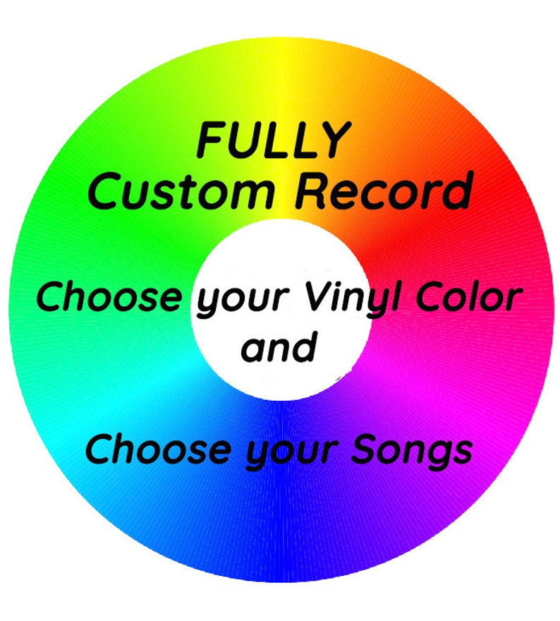 Choose Your Color - Custom Color 12" Record One or Two Sided - Etsy