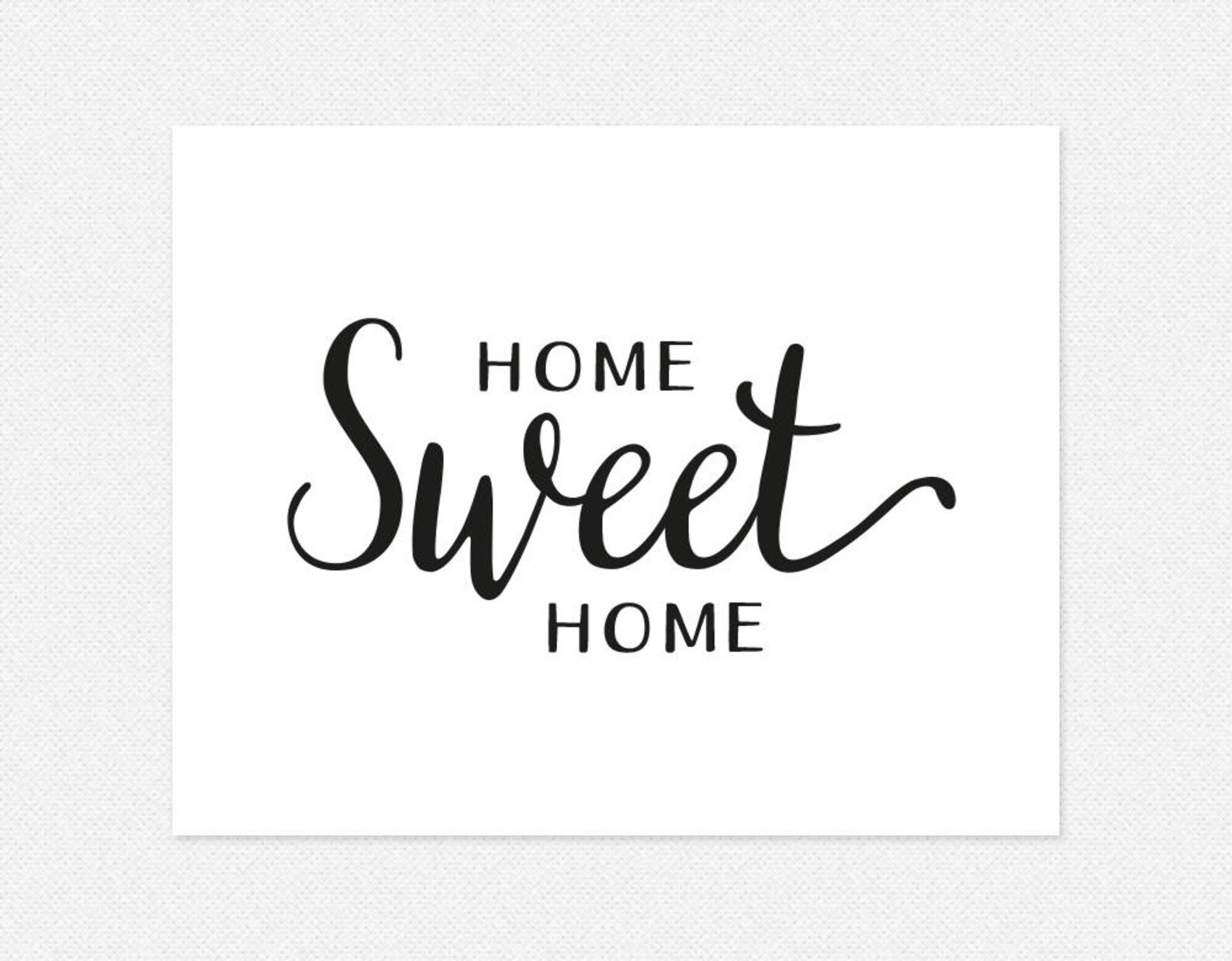 Home Sweet Home Art Print 2 - Etsy