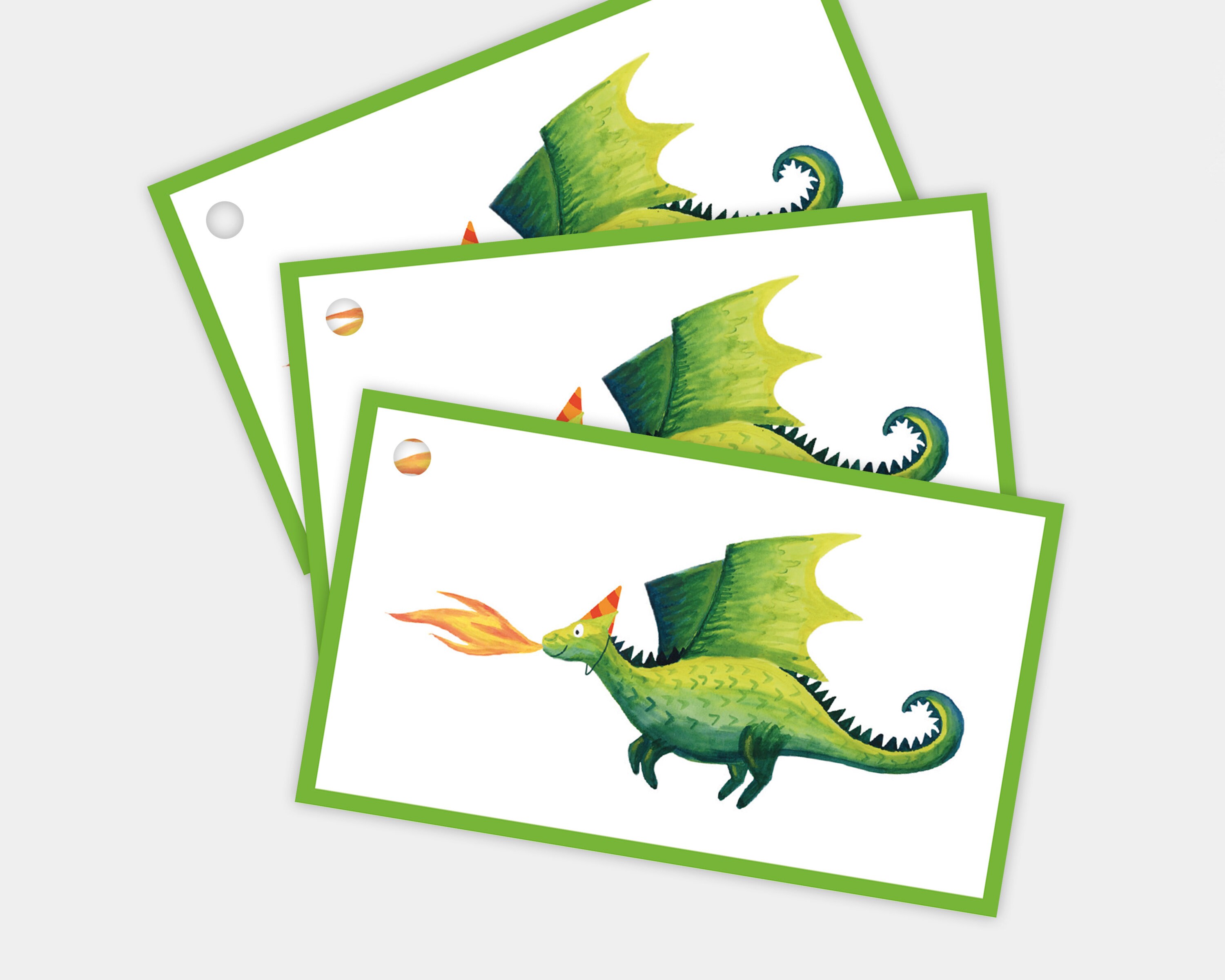 Printable Dragon Gift Tags, Birthday Party Favour Tags - Etsy