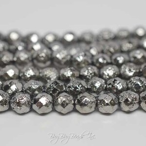 8MM, Full Chrome Ore Etched, Round Faceted, Fire Polished Czech Glass ...