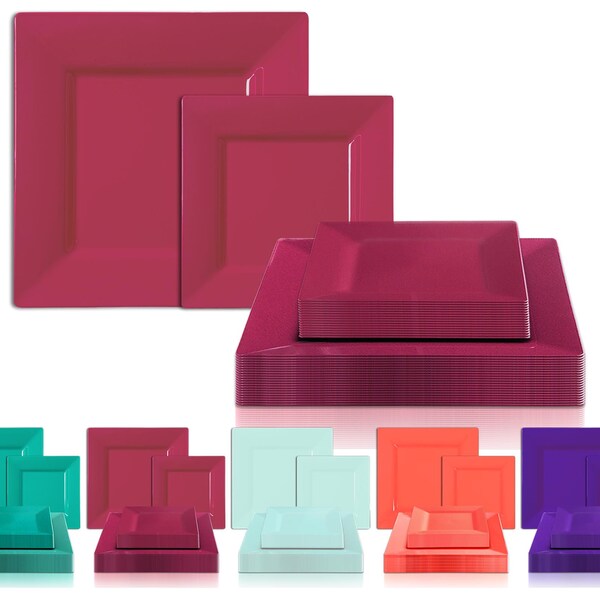 Square Paper Plates - Etsy