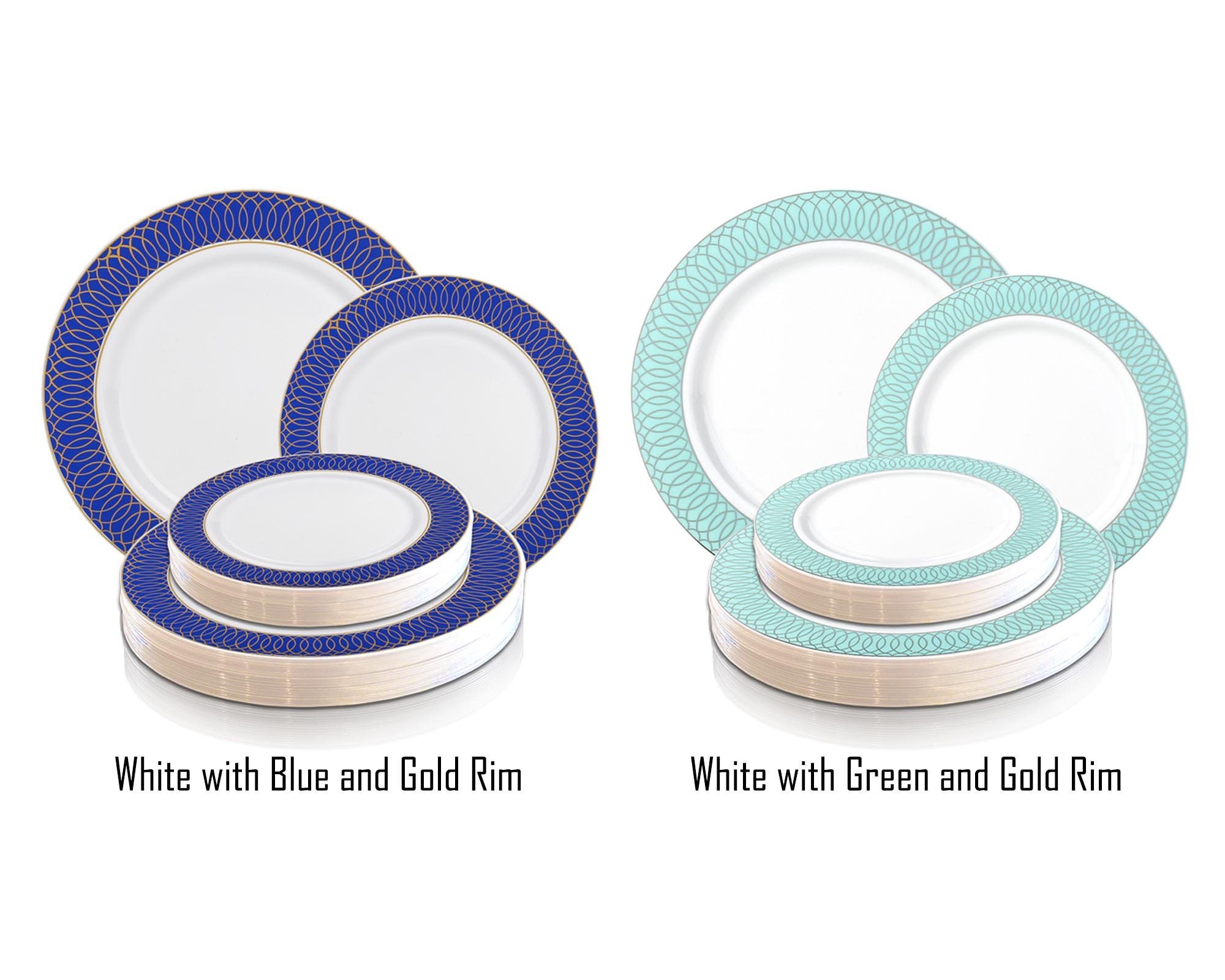 Deluxe Dinner Plates or Salad Plates Vibrant Colors Spiral - Etsy