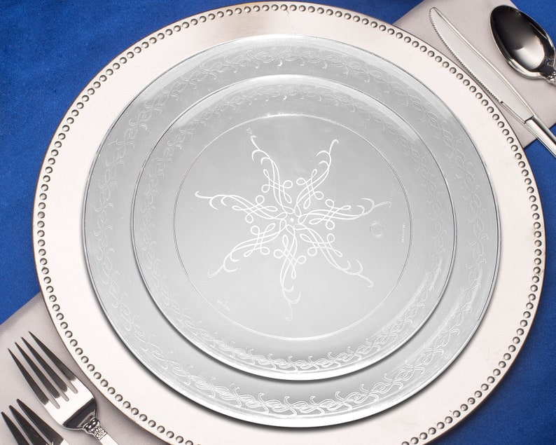 Clear Dinner Plates Buffet Plates Salad Plates or Pastry - Etsy