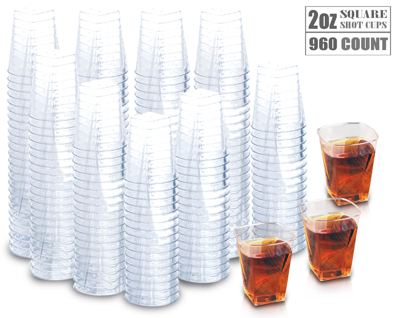 Clear Plastic Shot Glasses, Disposable Plastic Wine Glasses, Wine ...