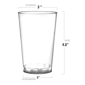 Crystal Clear Round Party Cups, Disposable Plastic Cups, Fancy Tumblers ...