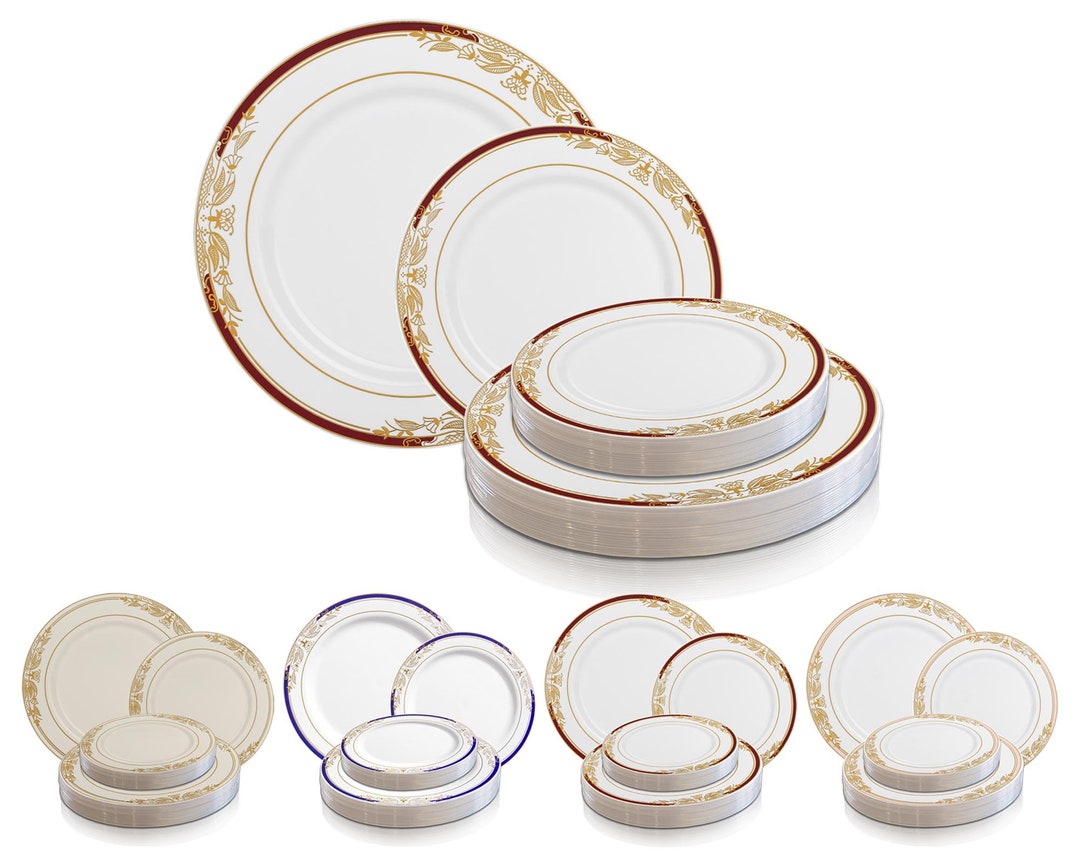 Deluxe Dinner Plates or Salad Plates, Vibrant Colors Harmony Design ...