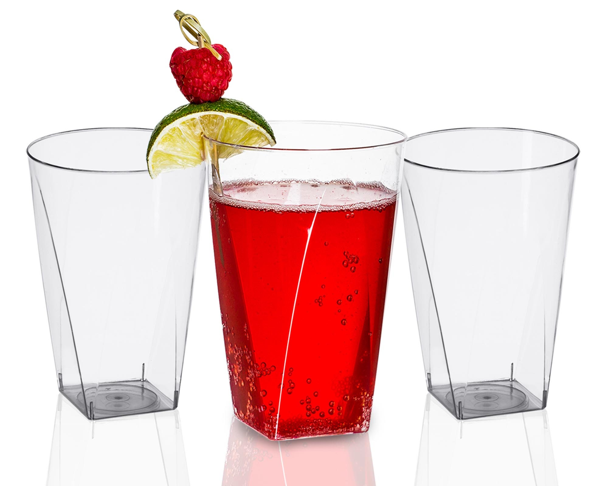 Clear Square Bottom Round Top Disposable Plastic Party Cups | Etsy