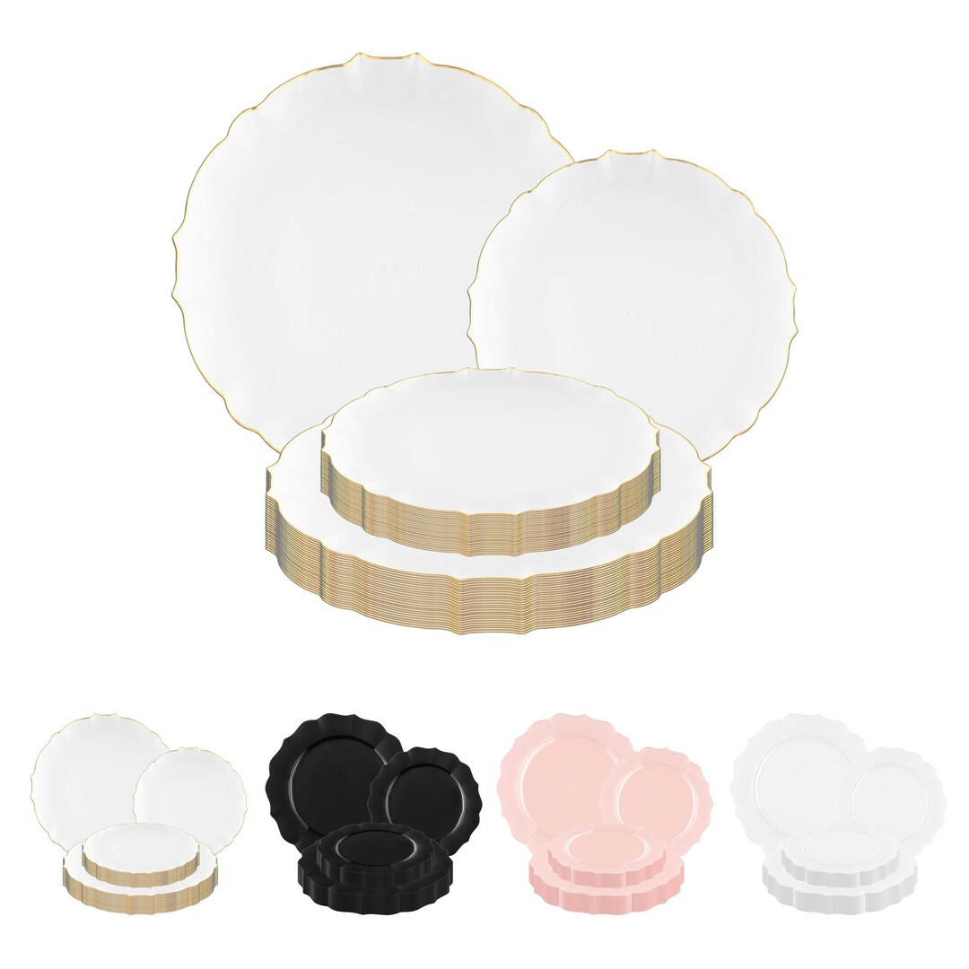 Pearl Round Lotus Dinner Plates or Salad Plates, Vibrant Colors Design ...