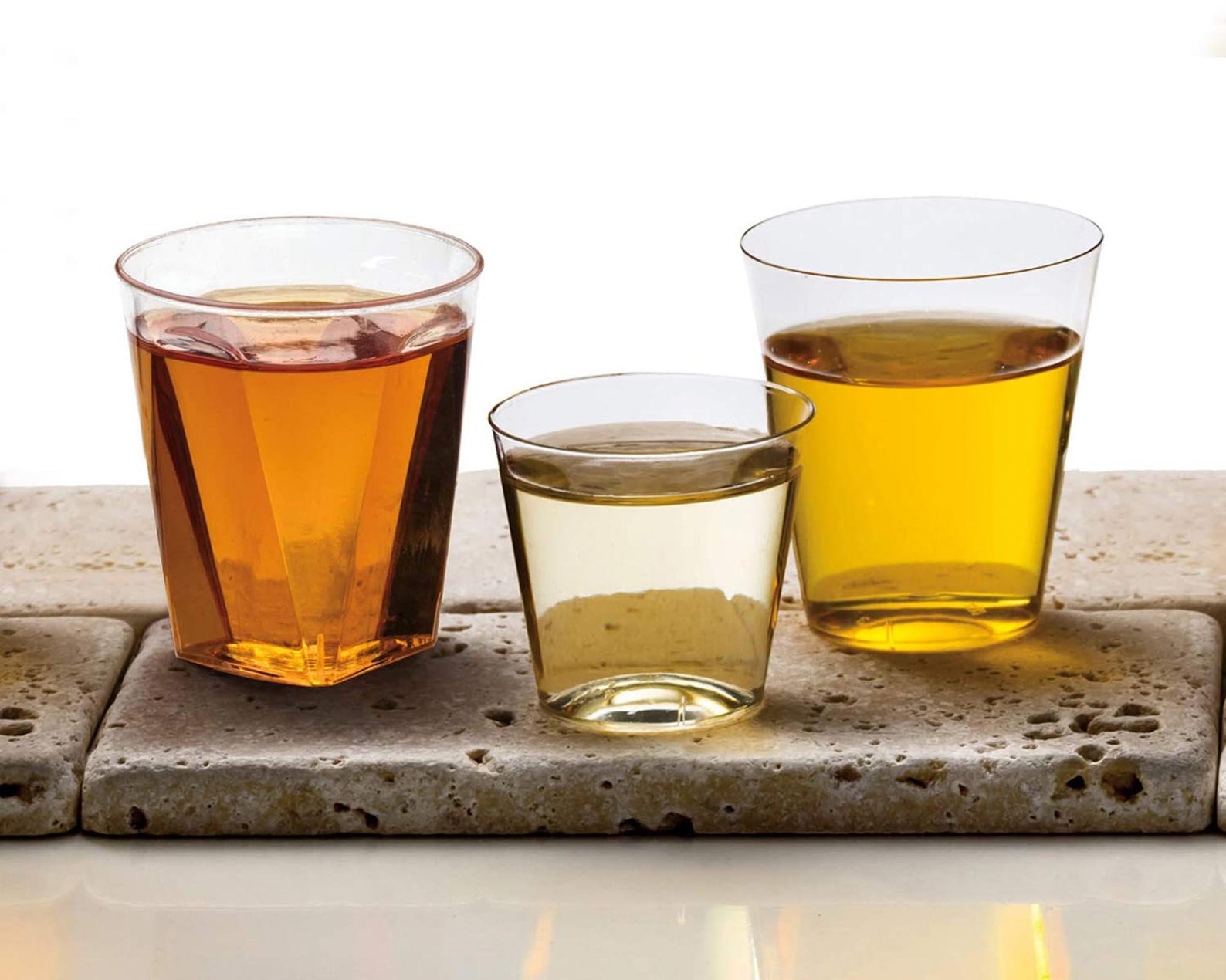 Clear Square Bottom Round Top Disposable Plastic Party Cups, Shot Cups ...