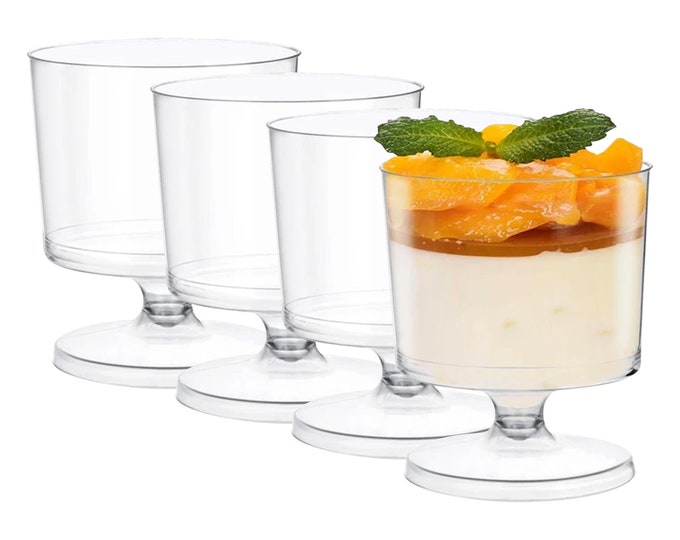 Clear Square Bottom Round Top Disposable Plastic Party Cups | Etsy