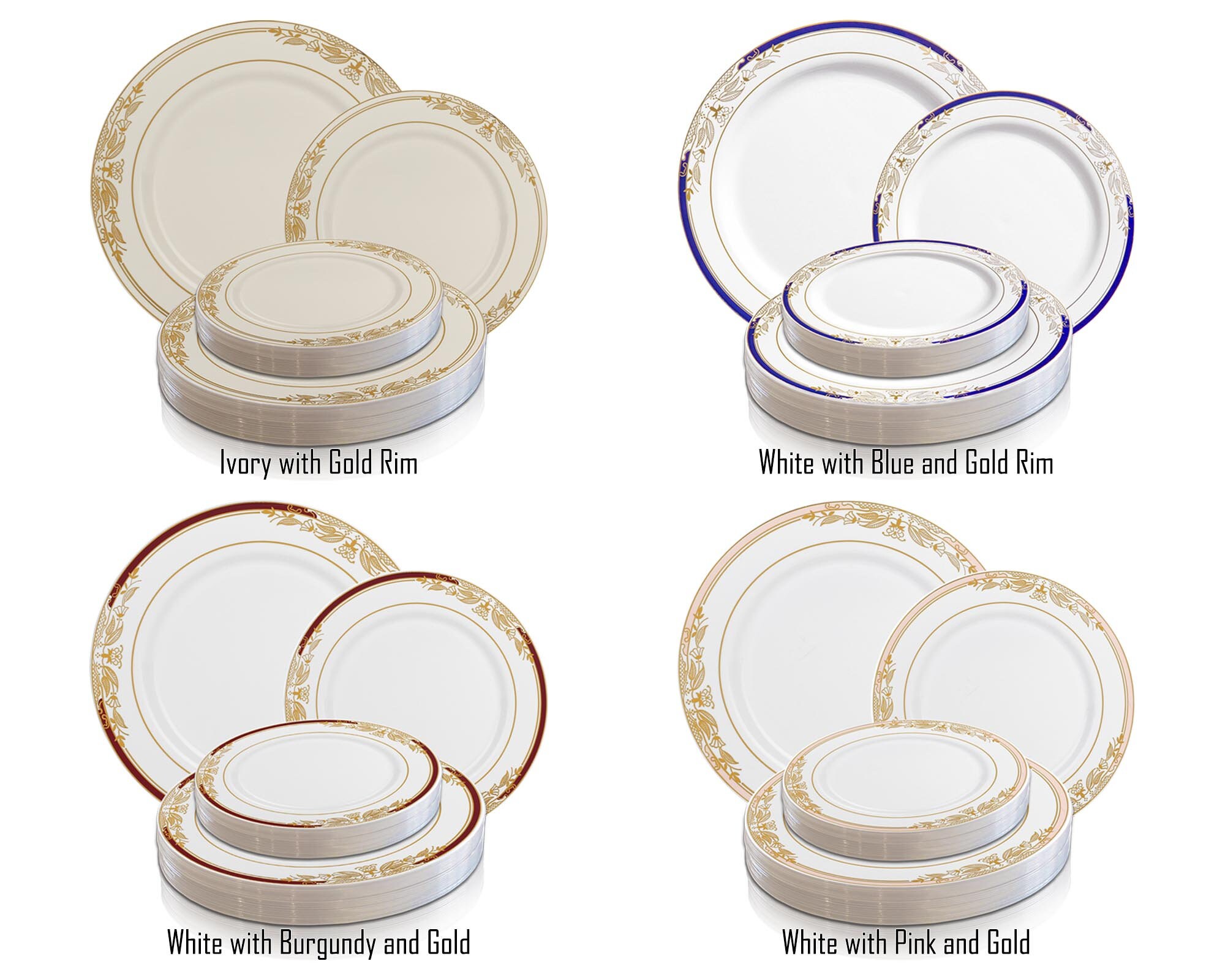 Deluxe Dinner Plates or Salad Plates Vibrant Colors Harmony - Etsy