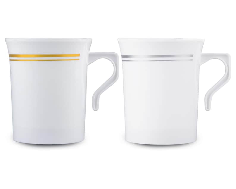 Fancy Round Disposable Coffee Cups Plastic Tea Cup Deluxe - Etsy