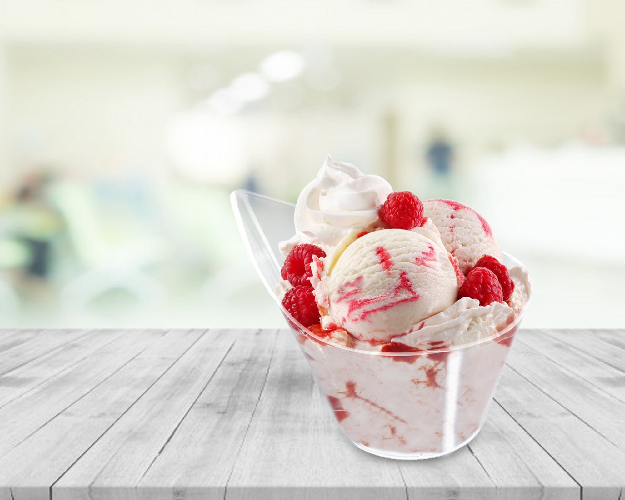 Clear Teardrop Disposable Plastic Mini Sample Dessert Cups, Parfait ...