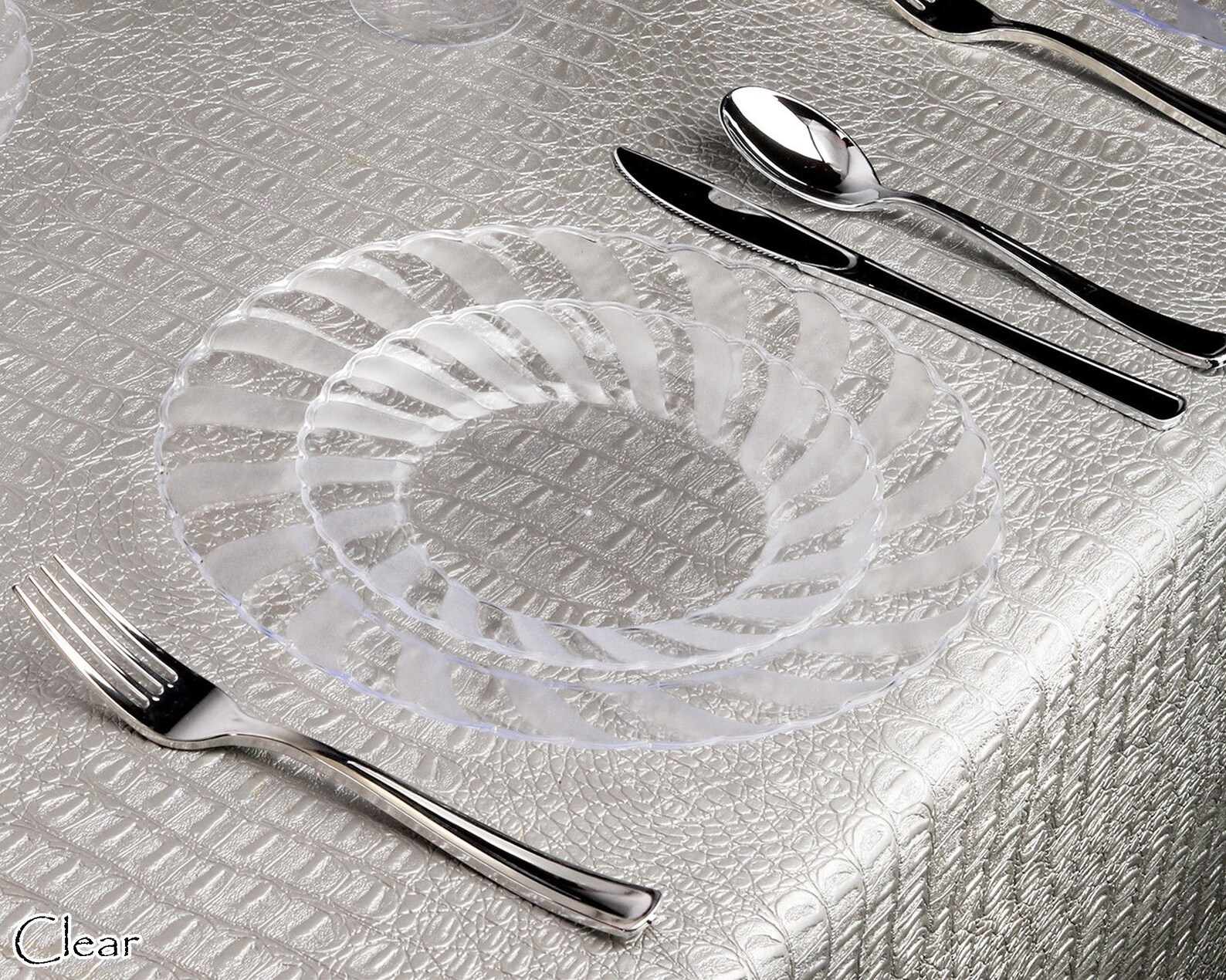 Flared Plastic Plates, Wedding & Party Disposable Buffet Plates - Etsy