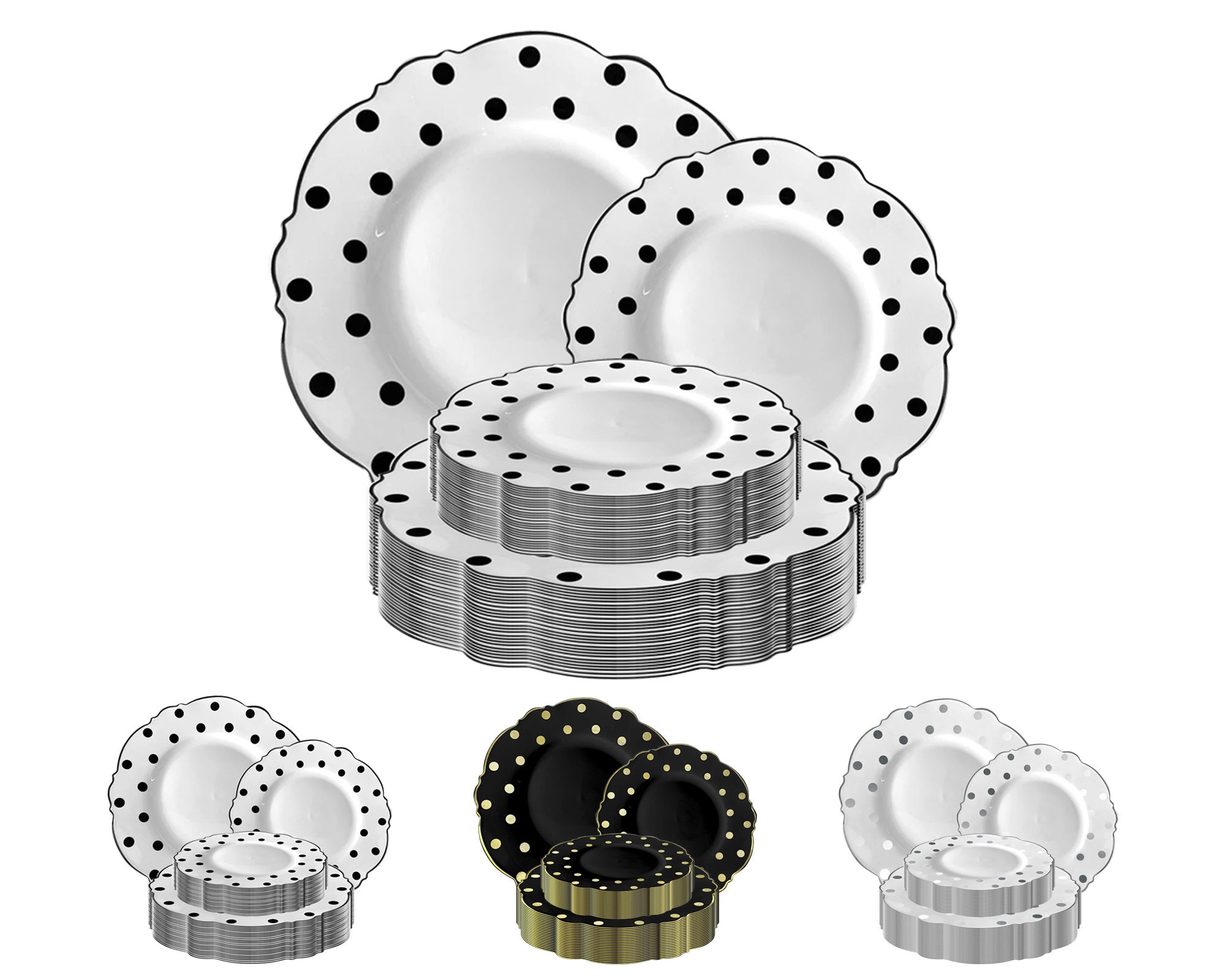 Elegant Disposable Dinner Buffet Salad or Pastry Plates | Etsy