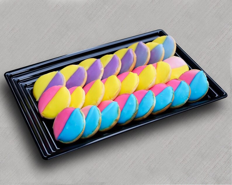 Groove Rectangular Serving Trays Disposable Plastic Serving | Etsy