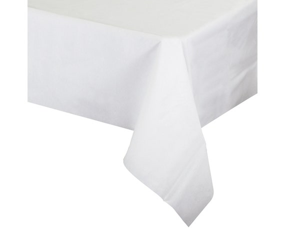50 X 108 White Rectangular Linen-like Tablecloths - Etsy