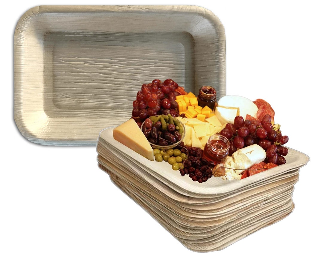 100% Biodegradable Compostable Eco-friendly Disposable Rectangular Palm ...