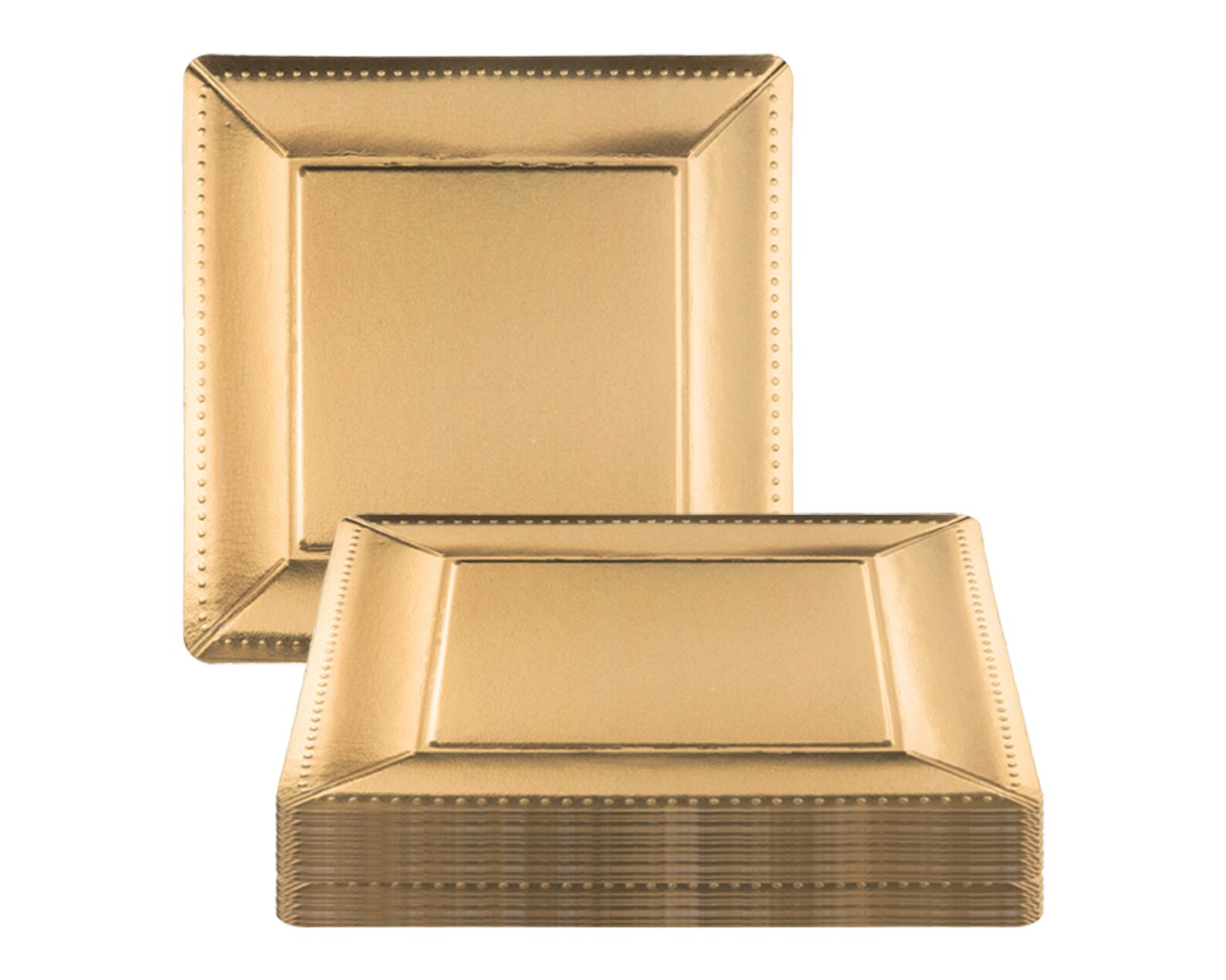 Disposable Square Edge Beaded Paper Charger Plates 13 - Etsy