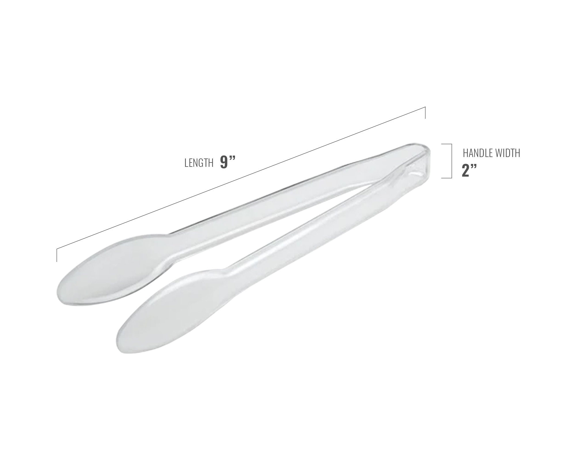 Classic Clear Disposable Plastic Serving Tongs 12 Large - Etsy