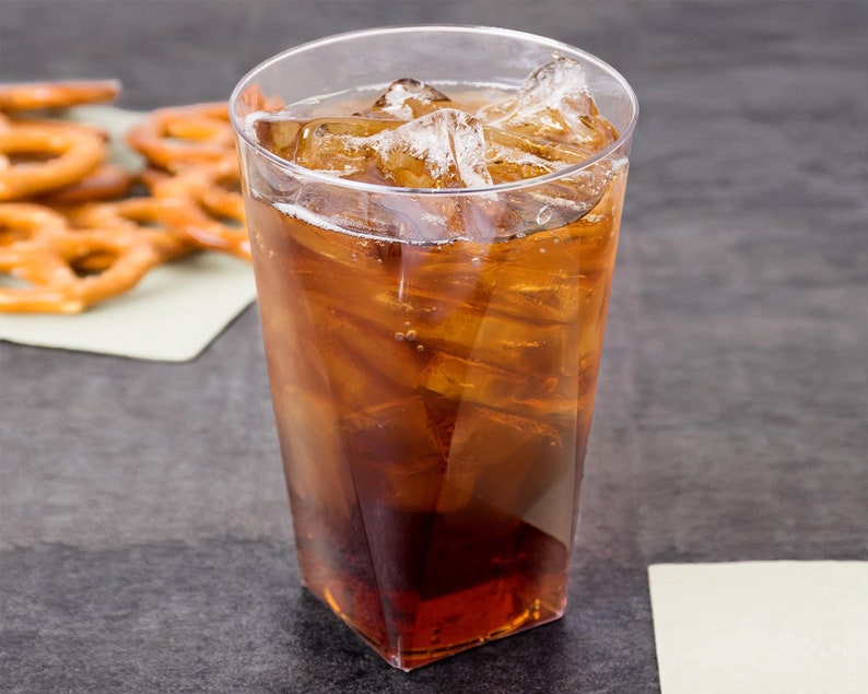 Clear Square Bottom Round Top Disposable Plastic Party Cups, Shot Cups ...