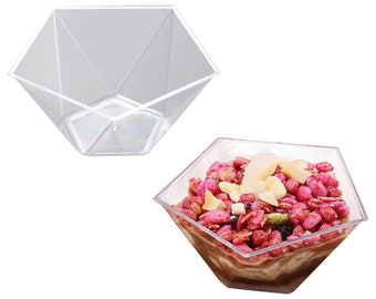 Clear Square Disposable Plastic Mini Sample Dessert Cups - Etsy