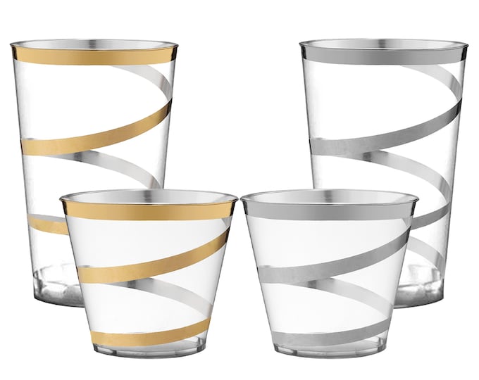 Clear Square Bottom Round Top Disposable Plastic Party Cups - Etsy