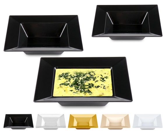 Modern Square Soup Bowls or Appetizer Bowls 12oz or 5oz - Etsy