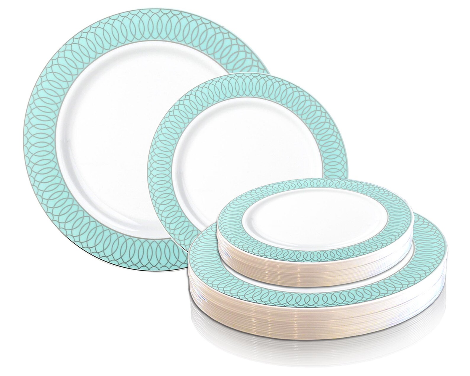 Deluxe Dinner Plates or Salad Plates Vibrant Colors Spiral - Etsy