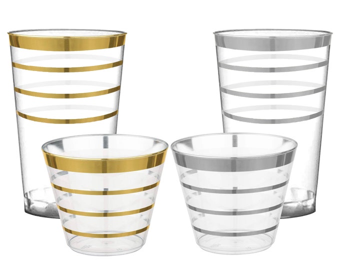 Clear Square Bottom Round Top Disposable Plastic Party Cups - Etsy