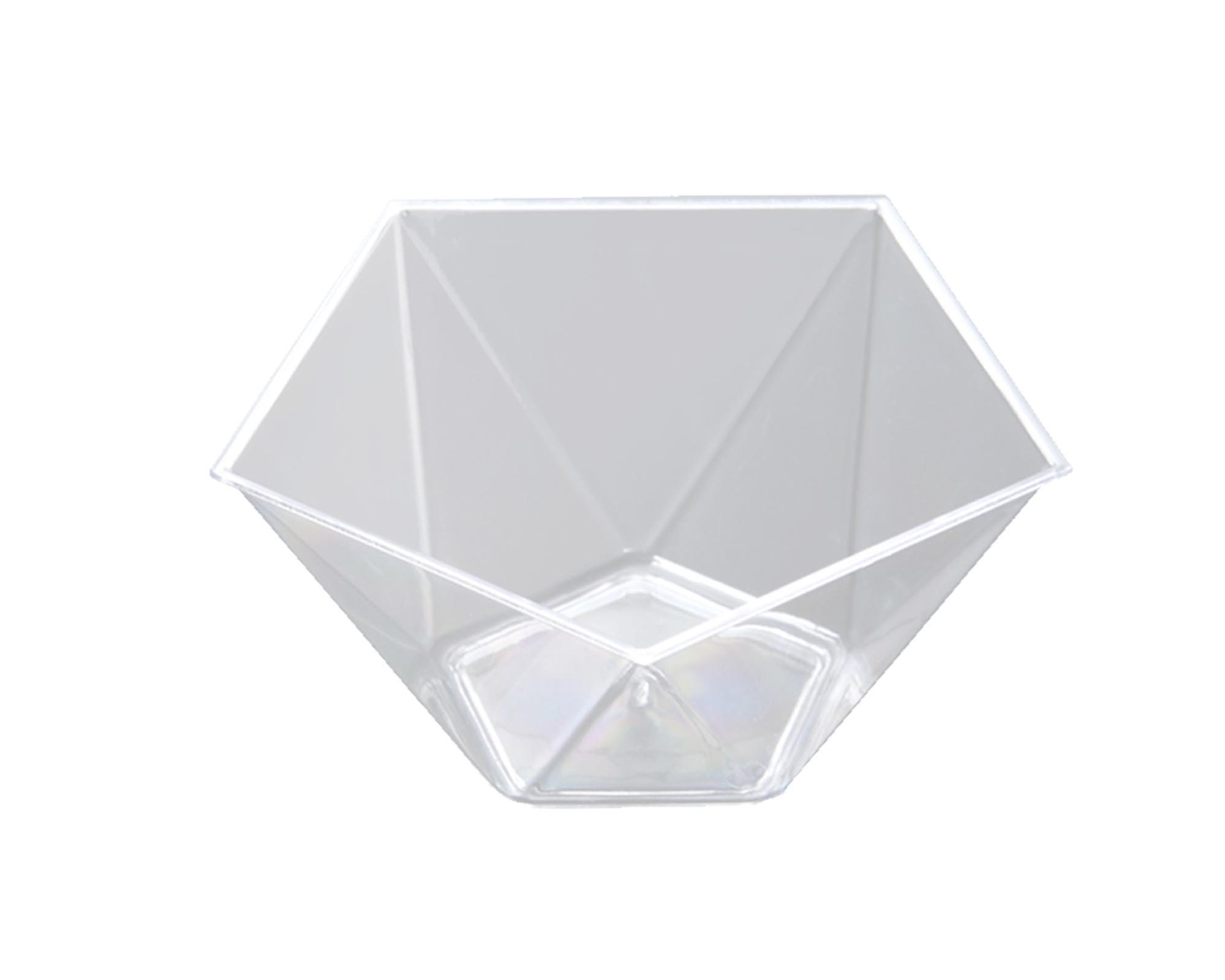 Modern Clear Pentagon Disposable Plastic Mini Sample Dessert Cups ...