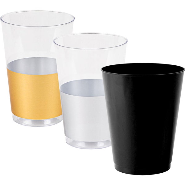 Plastic Cups With Gold Rim - Etsy