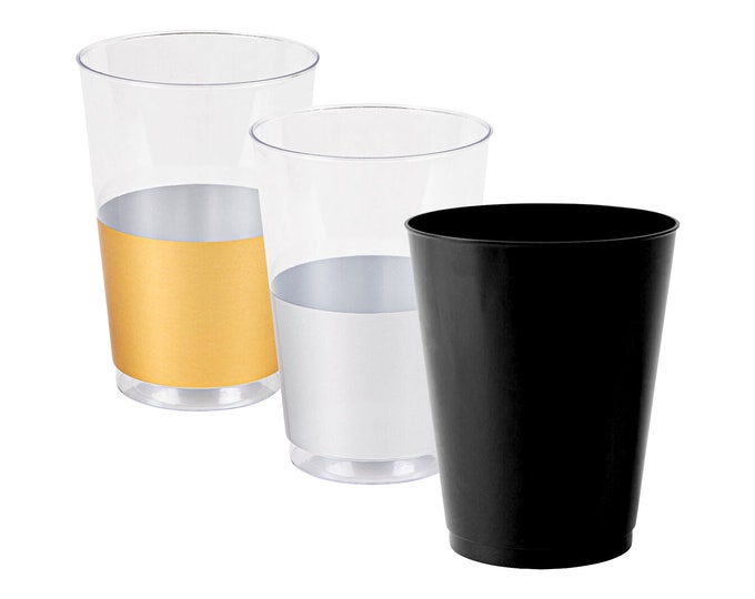 Clear Square Bottom Round Top Disposable Plastic Party Cups | Etsy