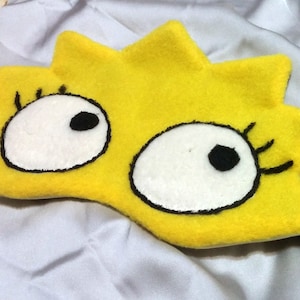 Mask for Sleeping "lisa Marie Simpson"/ Funny Yellow Eye Mask Gift for ...
