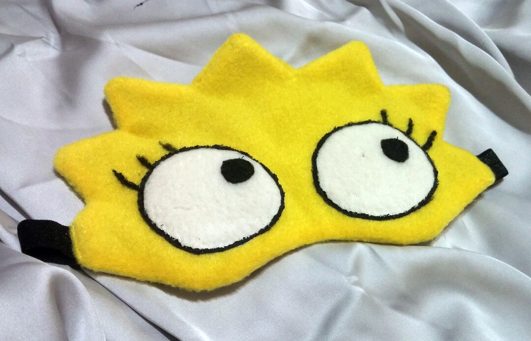 Mask for Sleeping "lisa Marie Simpson"/ Funny Yellow Eye Mask Gift for ...