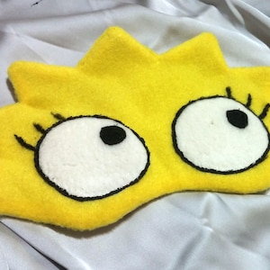 Mask for Sleeping "lisa Marie Simpson"/ Funny Yellow Eye Mask Gift for ...