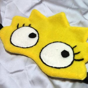 Mask for Sleeping "lisa Marie Simpson"/ Funny Yellow Eye Mask Gift for ...