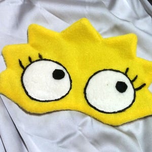 Mask for Sleeping "lisa Marie Simpson"/ Funny Yellow Eye Mask Gift for ...