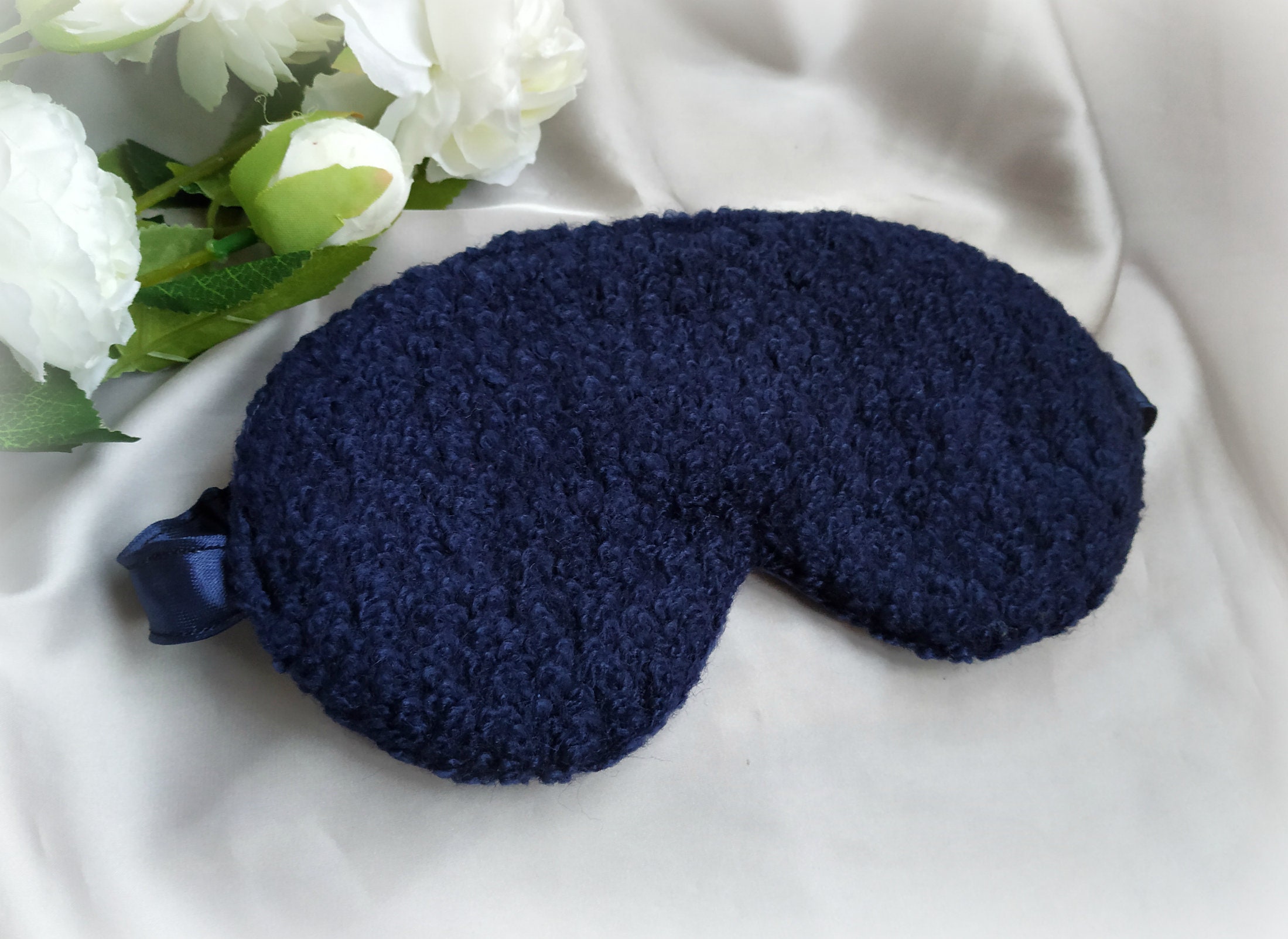 Navy blue Sleep mask / Eye mask / Gift for her or him / Travel | Etsy
